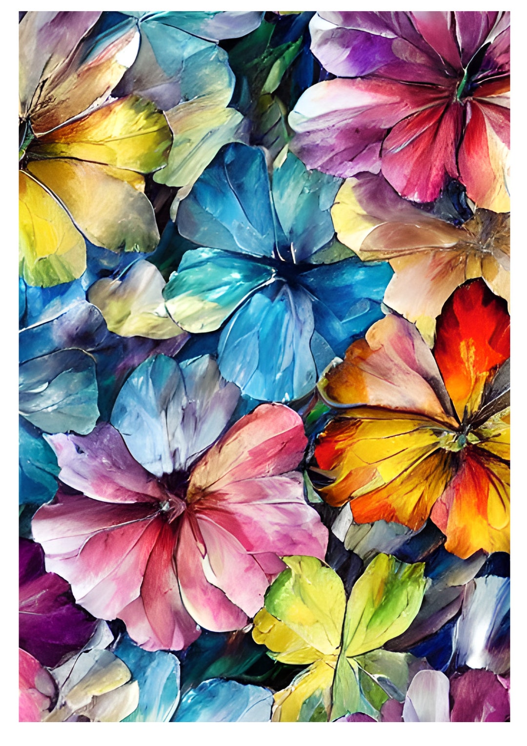 Decoupage Rice Paper, A4 Decoupage Paper, Flowers Image, Decoupage ...