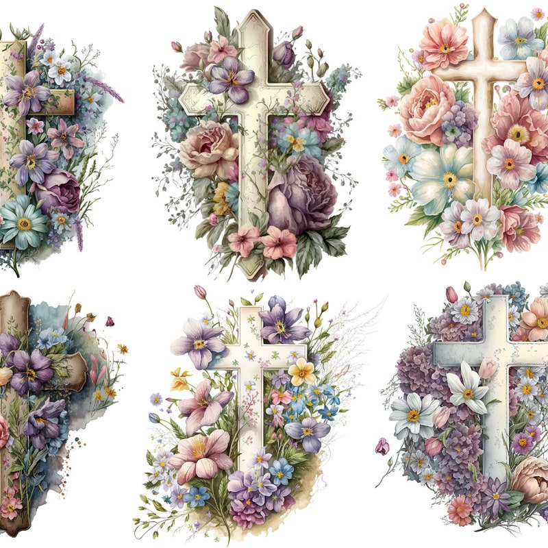 Decoupage Cross - Etsy