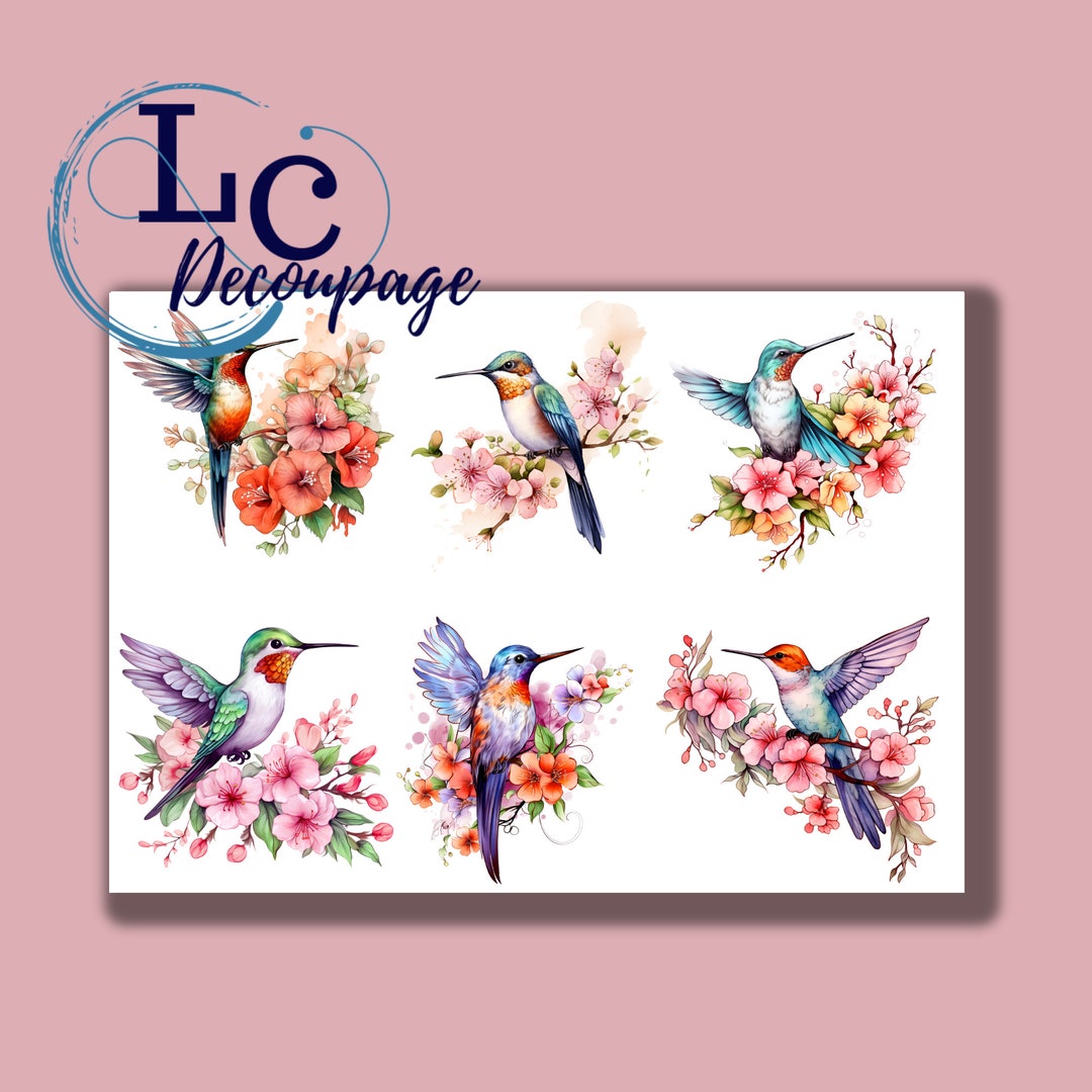 Decoupage Rice Paper DIY Project, Printed Rice Paper for Decoupage ...