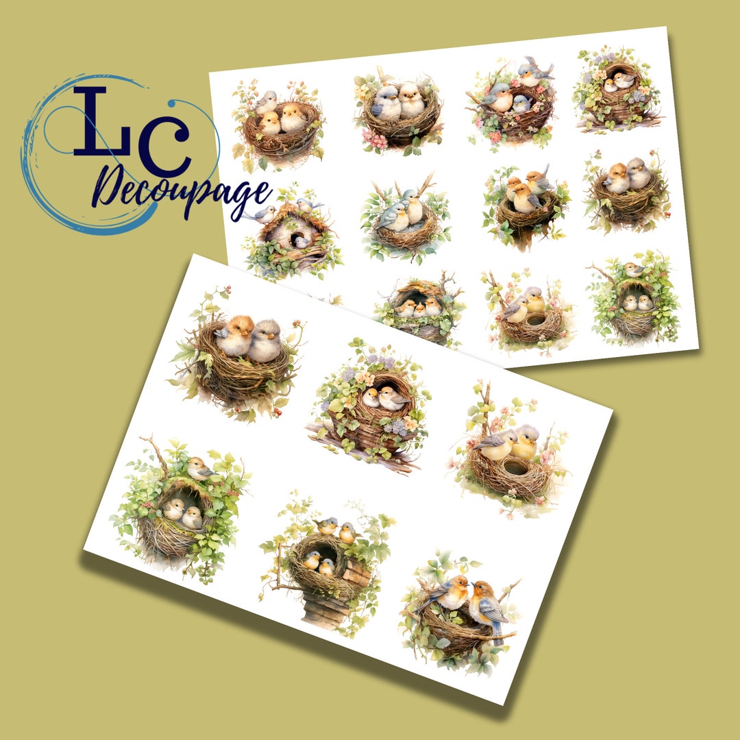 Decoupage Rice Paper DIY Project, Printed Rice Paper for Decoupage ...