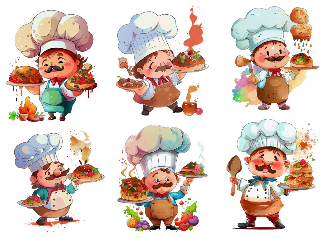 Decoupage Rice Paper, LC Collection, A4 Decoupage Paper, Chef Images ...