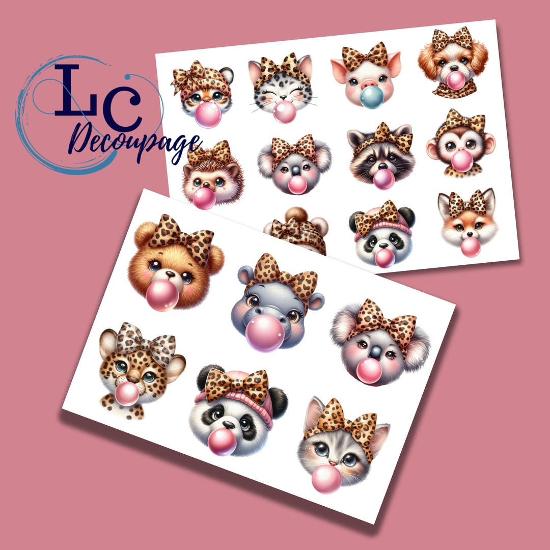 Decoupage Rice Paper, A4 Rice Paper, Animal Images, Decorative Images ...