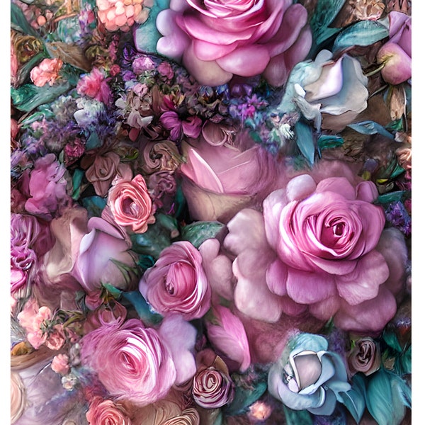 Floral Rice Paper Decoupage - Etsy