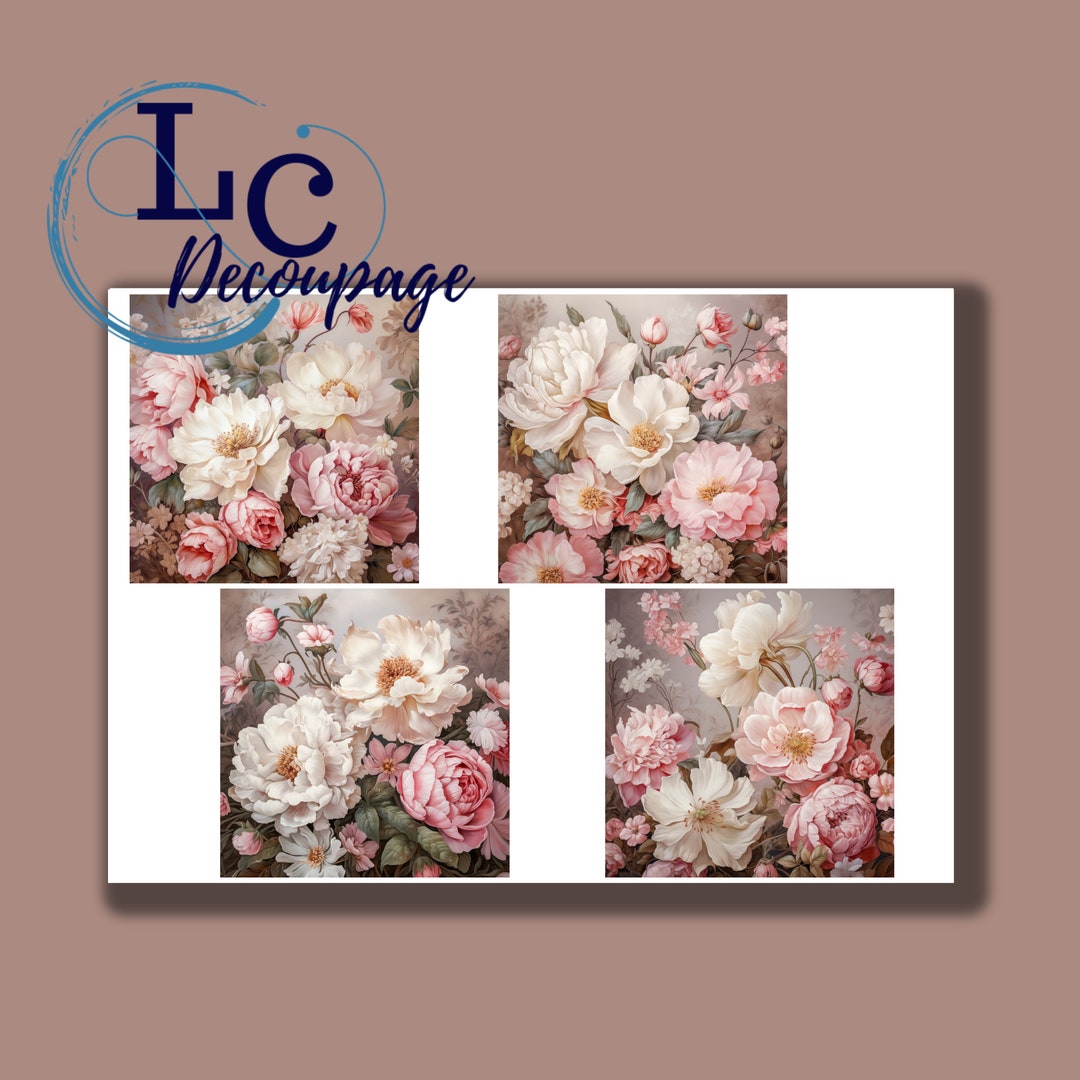 Decoupage Rice Paper, Coaster Designs, Decoupage Paper, Flower Images ...