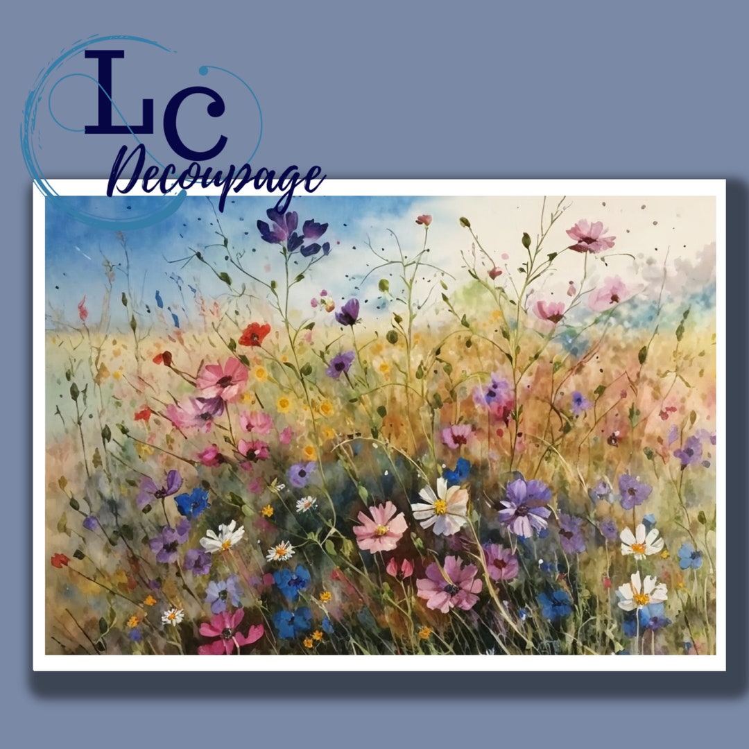 Rice Paper for Craft & Mixed Media, Decoupage Rice Paper DIY Project ...