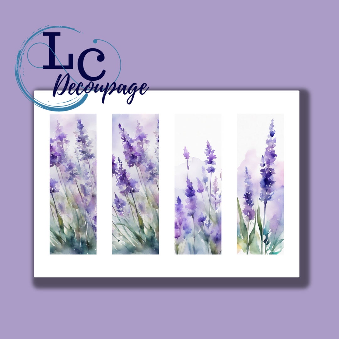 Decoupage Rice Paper, Bookmark Design, A4 Paper, Image for Bookmark ...