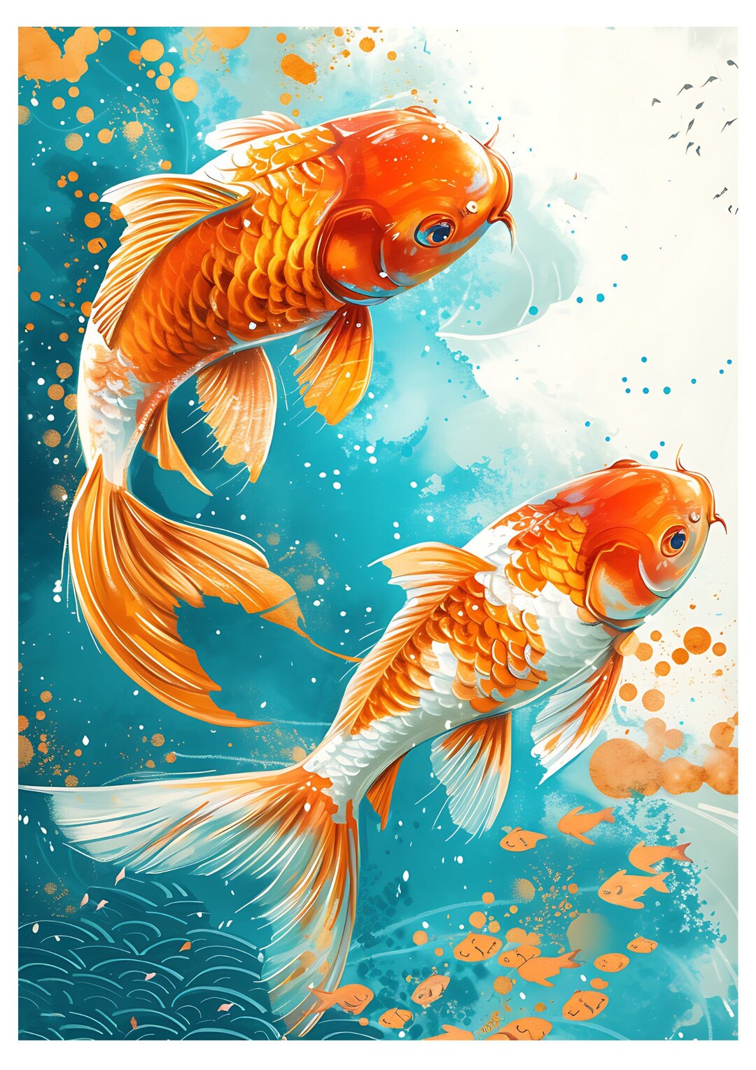 Decoupage Rice Paper, A3 Decoupage Paper, Fish Image, Decoupage Design ...