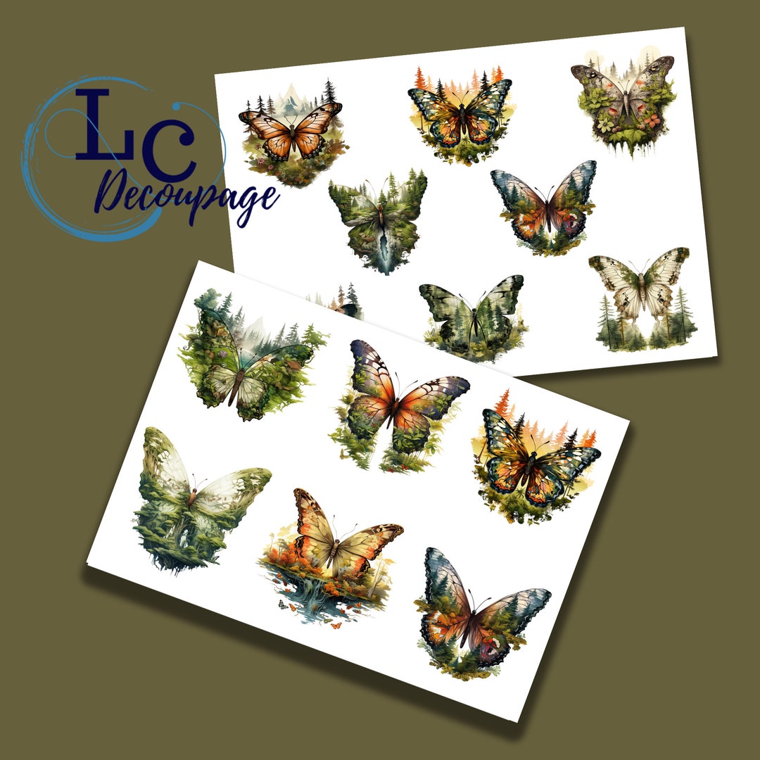 Decoupage Rice Paper DIY Project, Printed Rice Paper for Decoupage ...