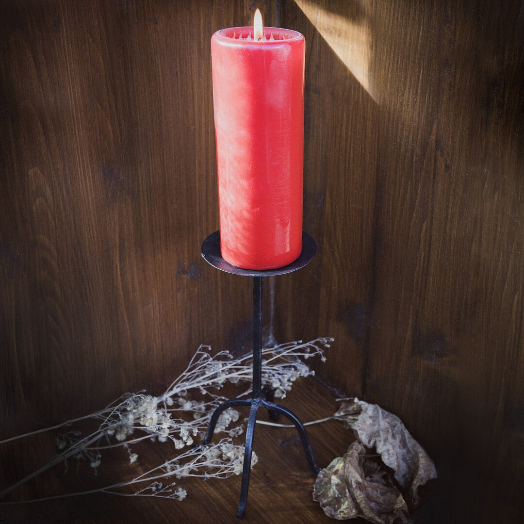 Beautifully Gothic French Antique Black Iron Candelabra in Stang Style ...
