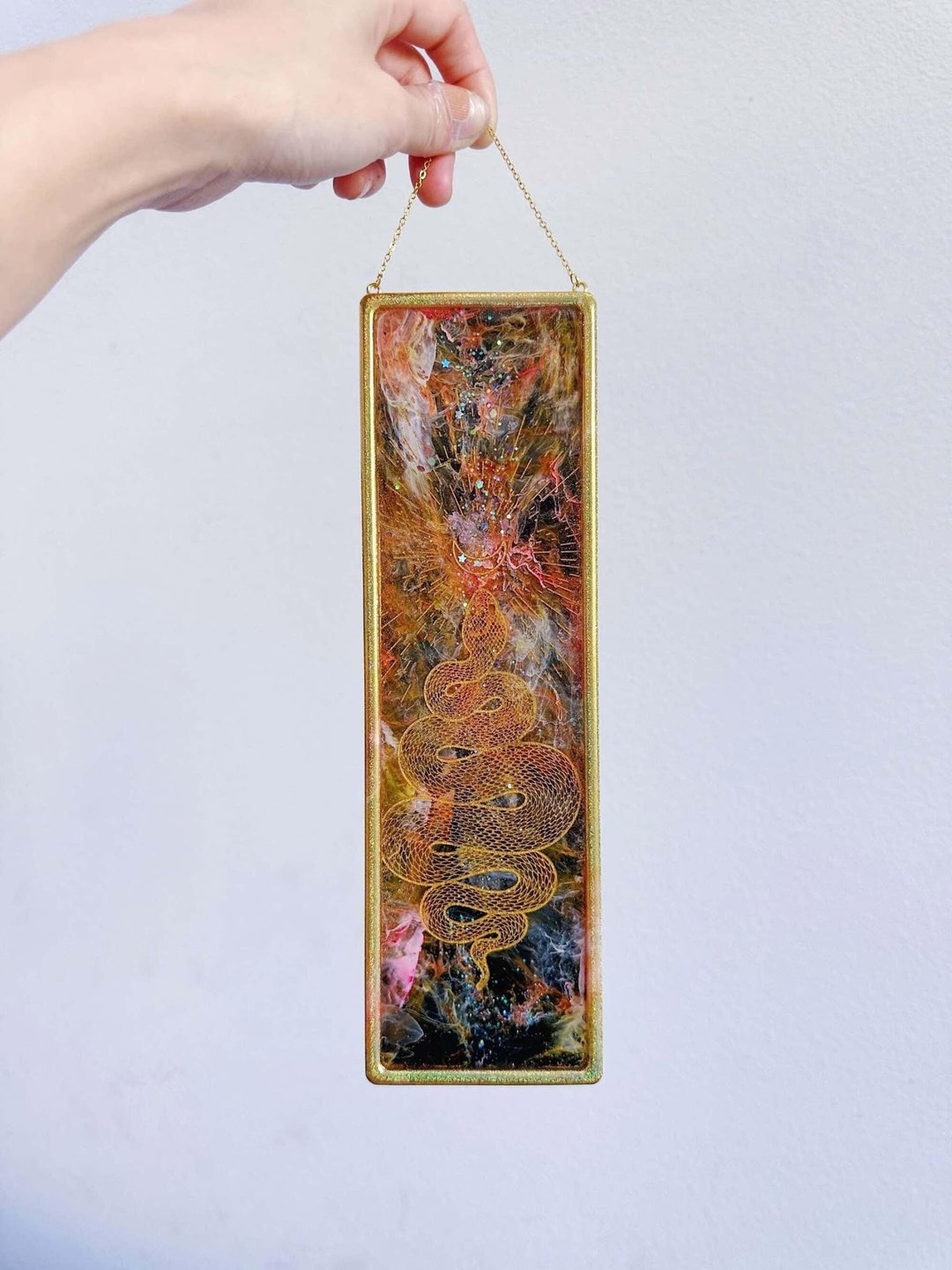 Solar Serpent Wall Art | Resin Wall Hanging, Wall Art, Wall Decor ...