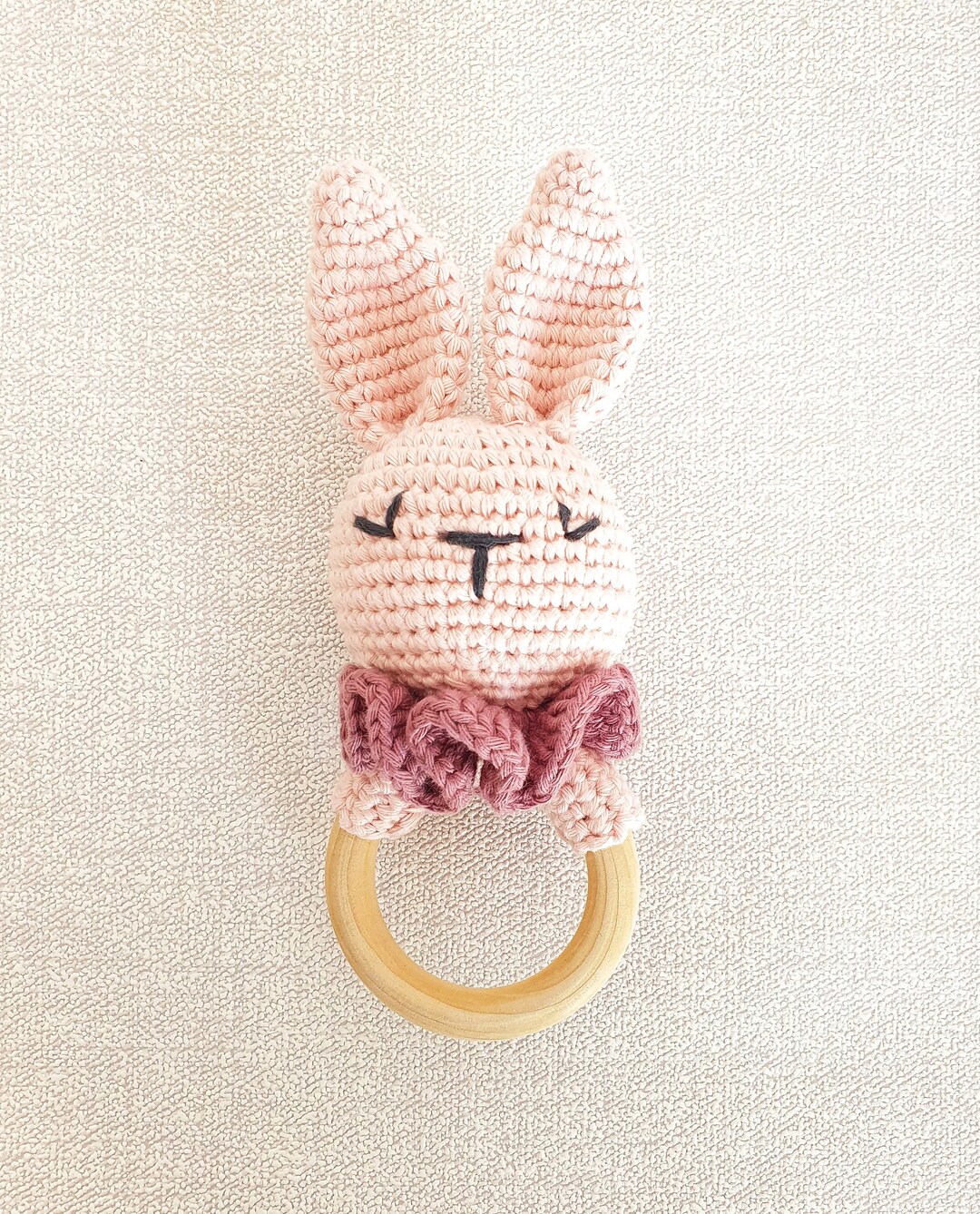 Bunny, Rabbit, Crochet Hare, Grasping Toy, Rattle, Toy, Amigurumi - Etsy
