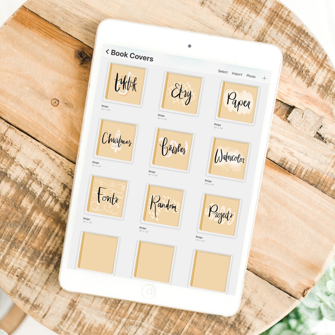 Procreate Stack Cover, Procreate Book Stack Cover Photo, Procreate Tool ...