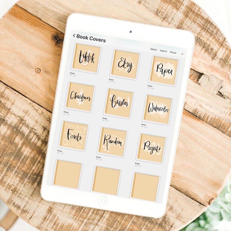 Procreate Stack Cover, Procreate Book Stack Cover Photo, Procreate Tool ...