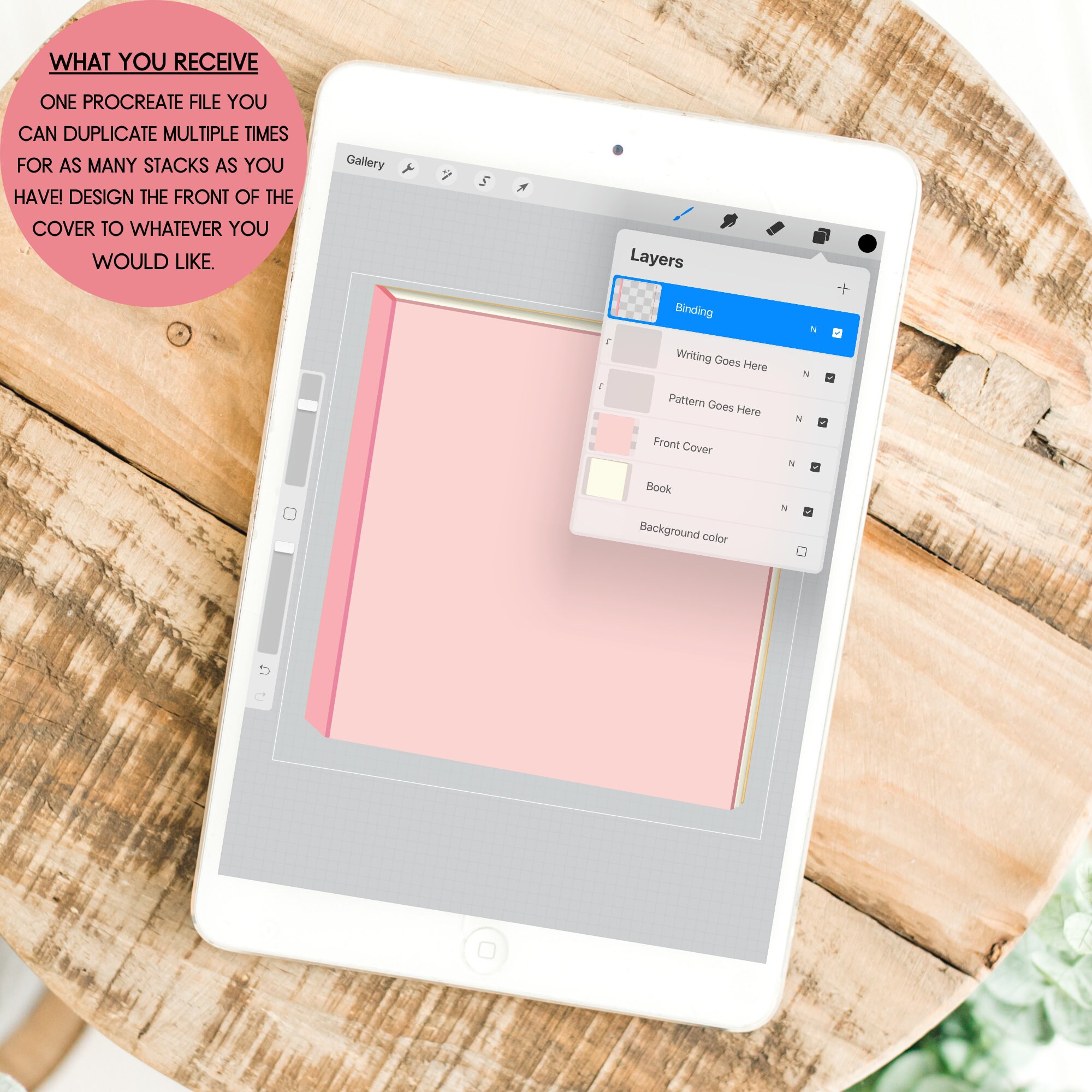 Procreate Stack Cover, Procreate Book Stack Cover Photo, Procreate Tool ...