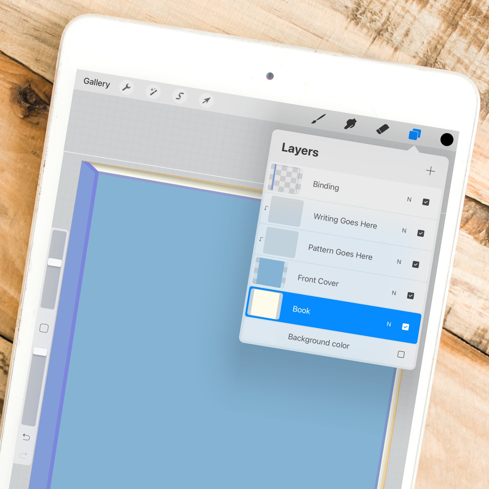 Procreate Stack Cover, Procreate Book Stack Cover Photo, Procreate Tool ...