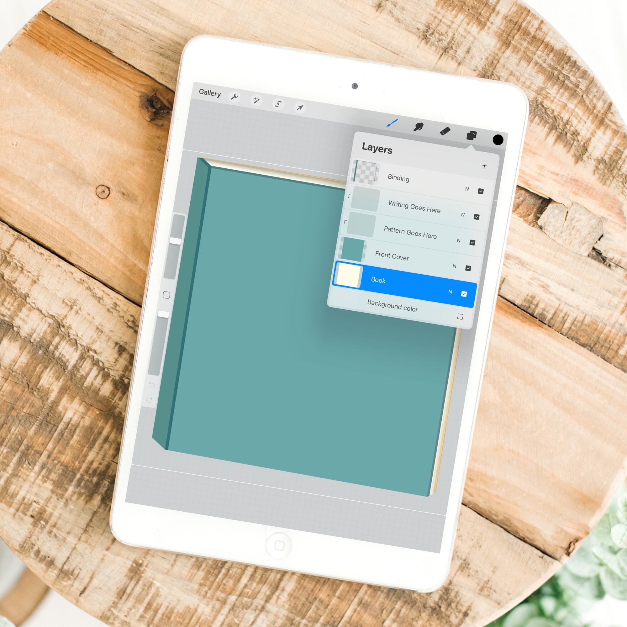 Procreate Stack Cover, Procreate Book Stack Cover Photo, Procreate Tool ...