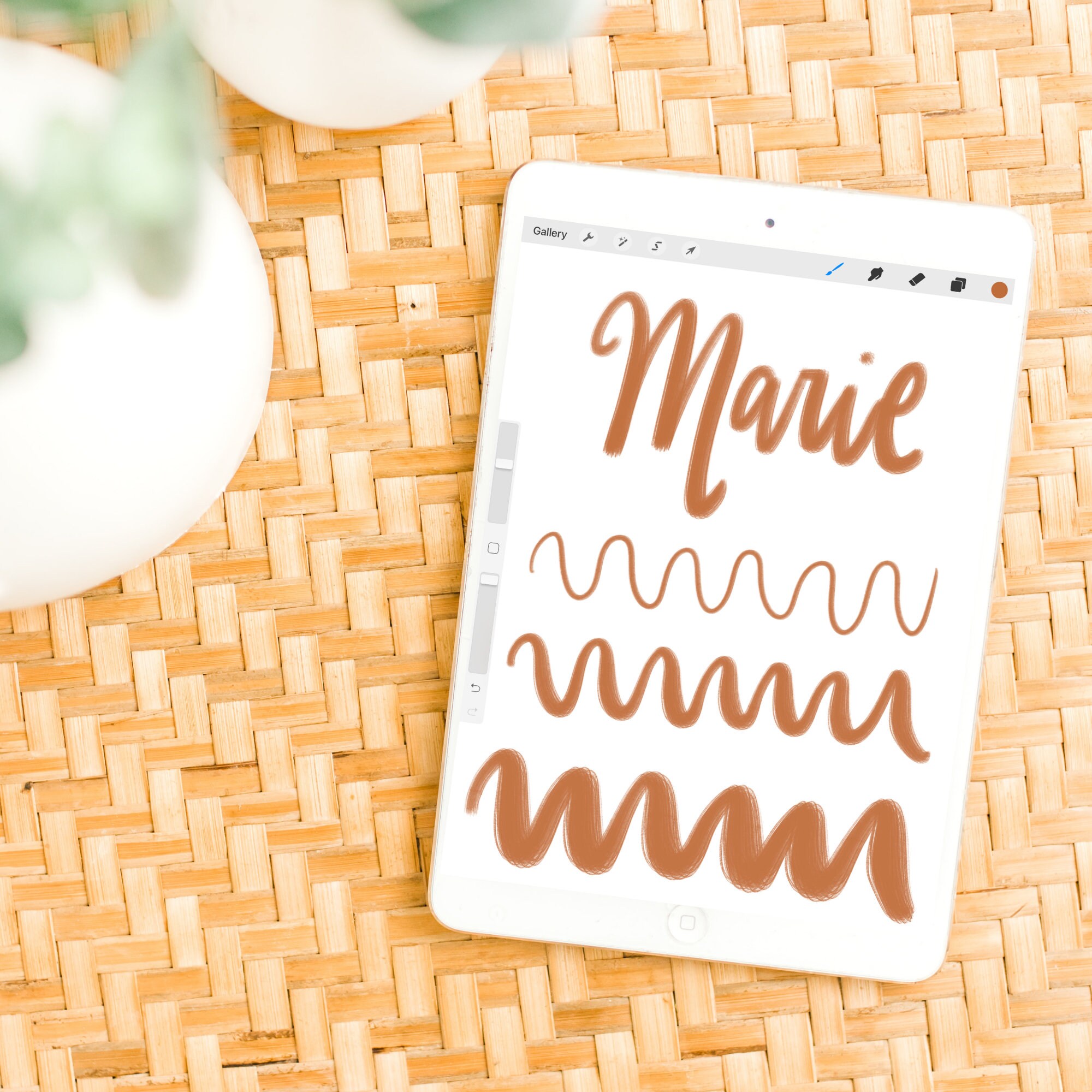 Procreate Brush | Calligraphy Brush for Procreate on iPad | Lettering ...