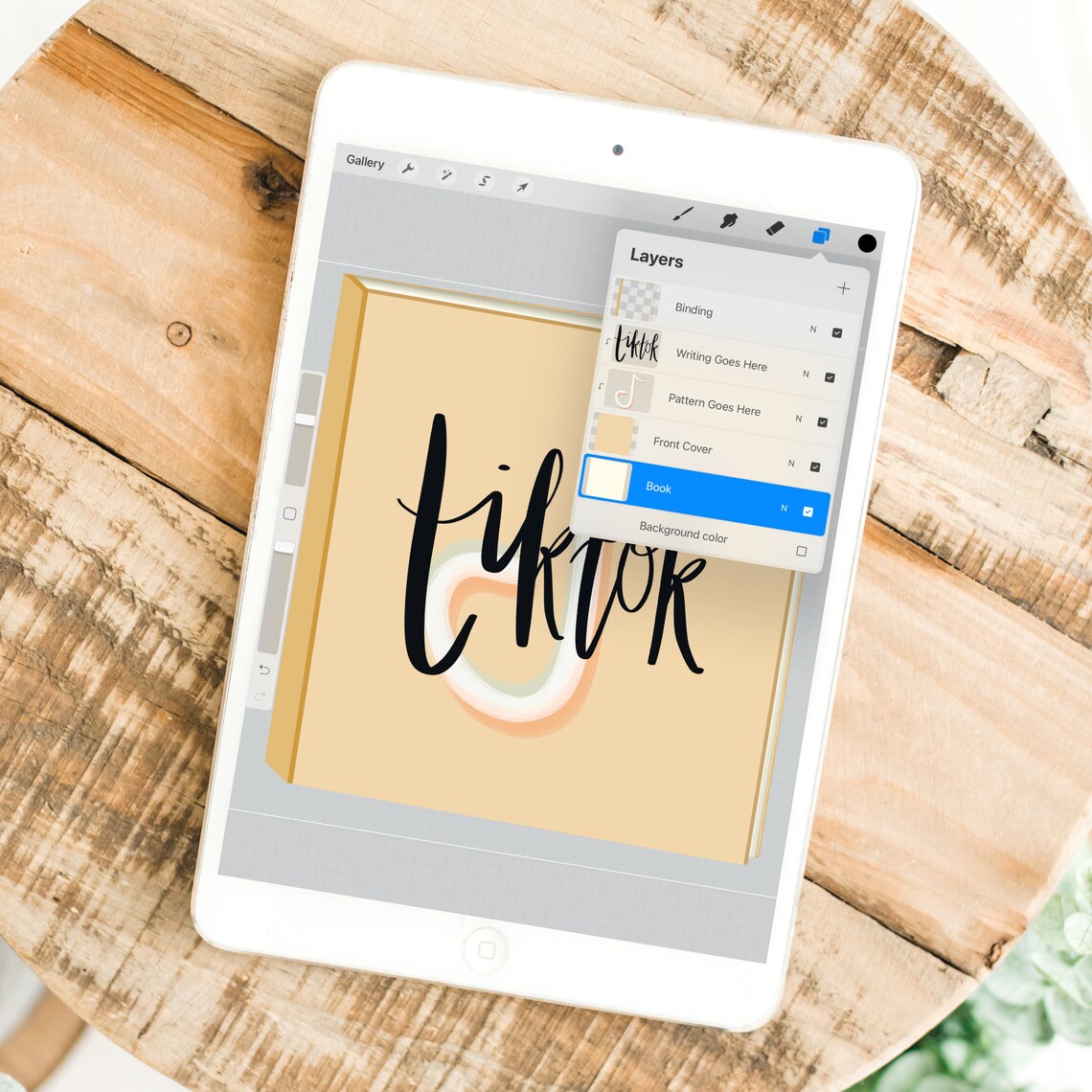 Procreate Stack Cover, Procreate Book Stack Cover Photo, Procreate Tool ...