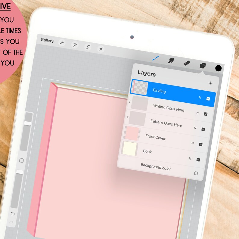 Procreate Stack Cover, Procreate Book Stack Cover Photo, Procreate Tool ...