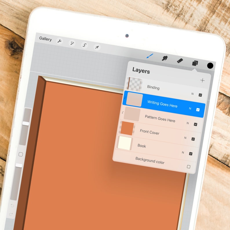 Procreate Stack Cover, Procreate Book Stack Cover Photo, Procreate Tool ...