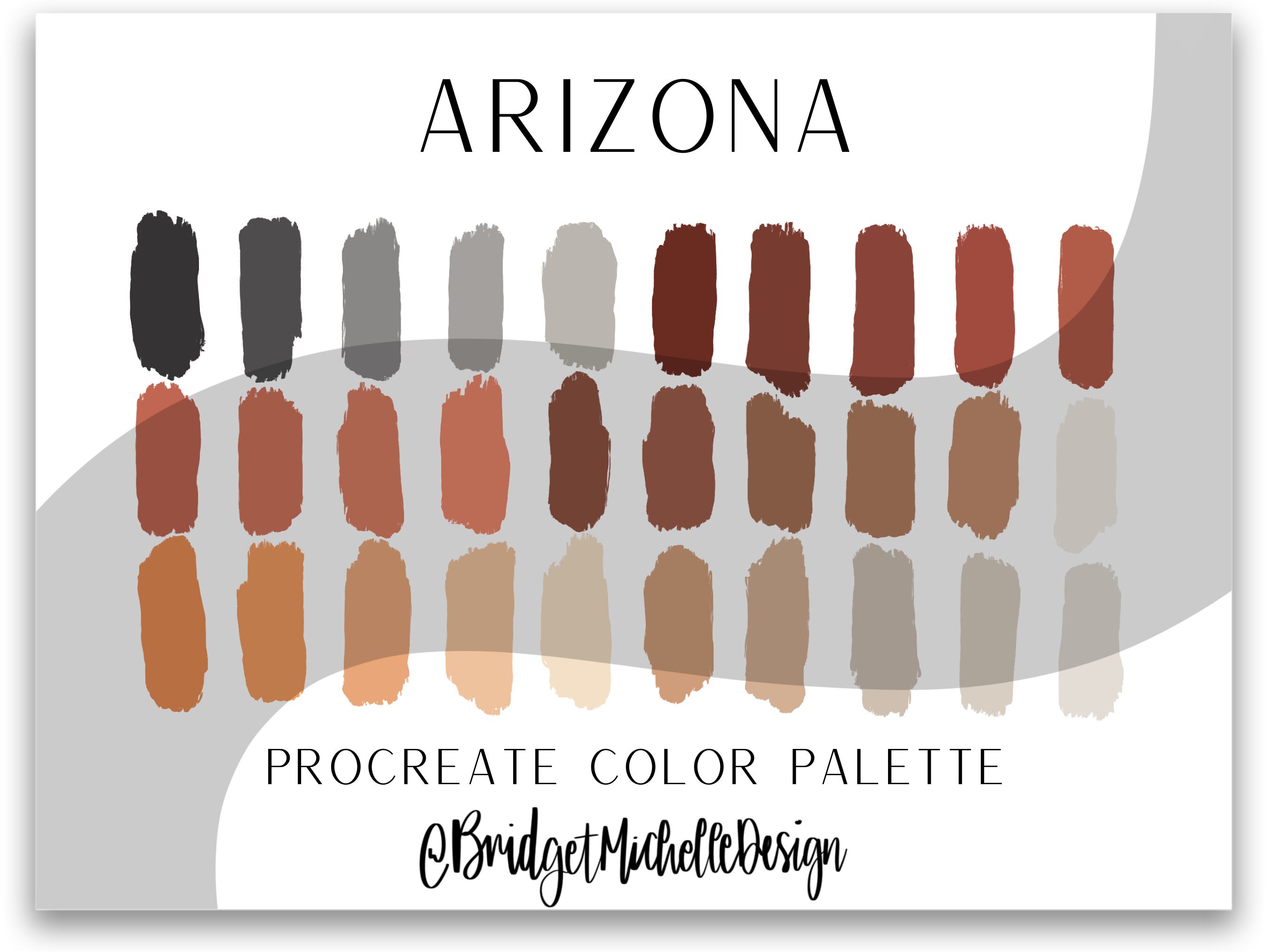 Procreate Color Palette | Color Palette | Color Swatches | Color Chart ...