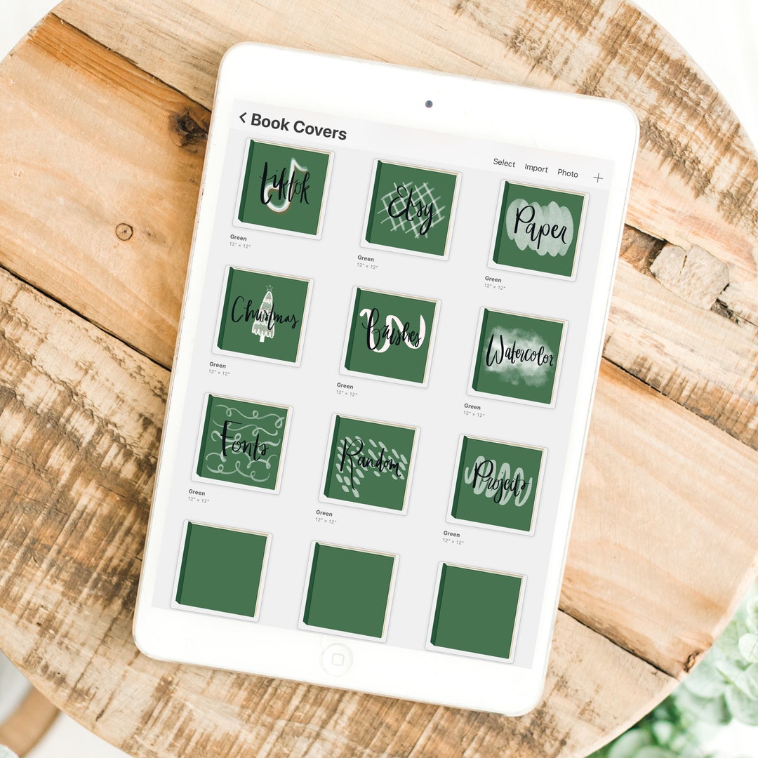 Procreate Stack Cover, Procreate Book Stack Cover Photo, Procreate Tool ...