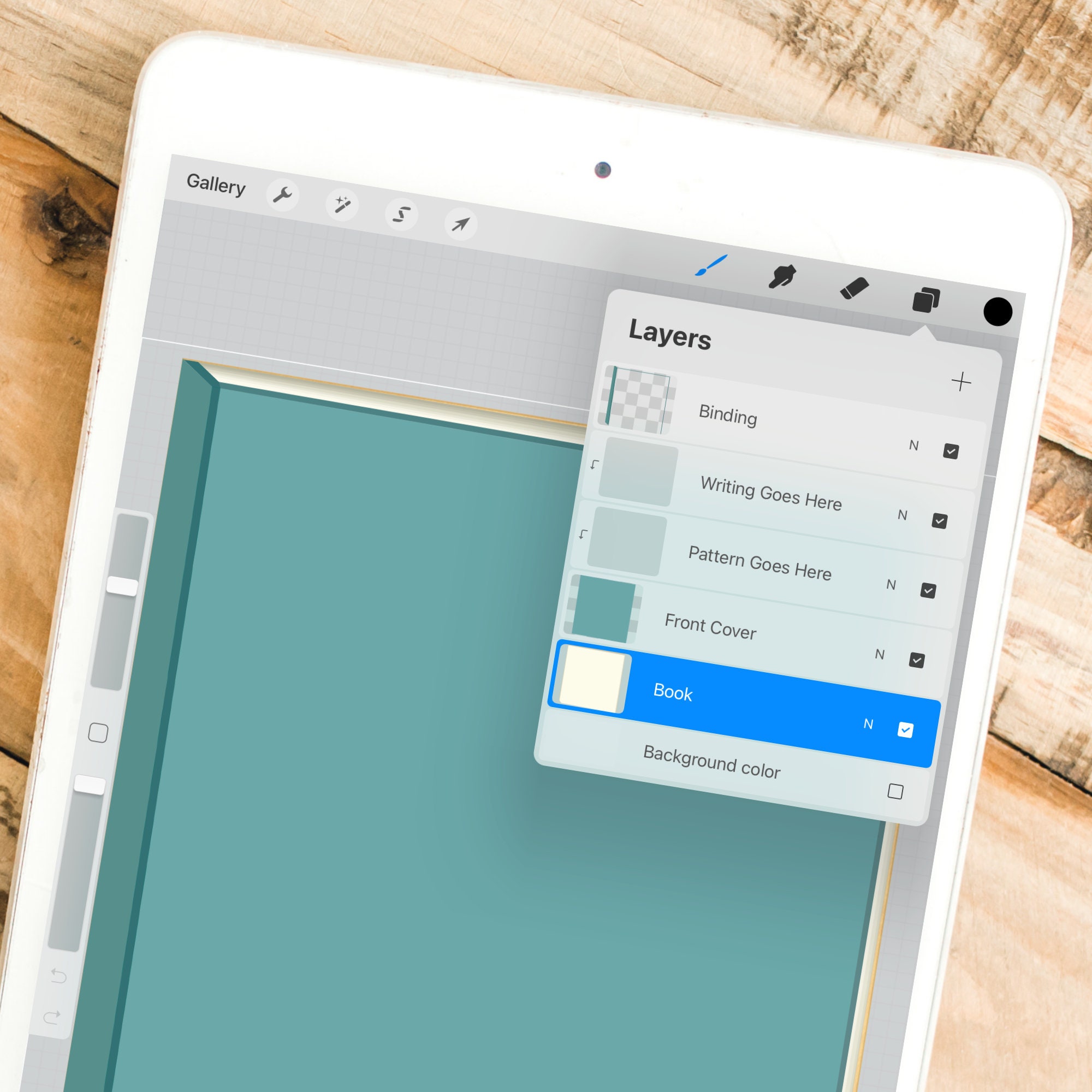Procreate Stack Cover, Procreate Book Stack Cover Photo, Procreate Tool ...