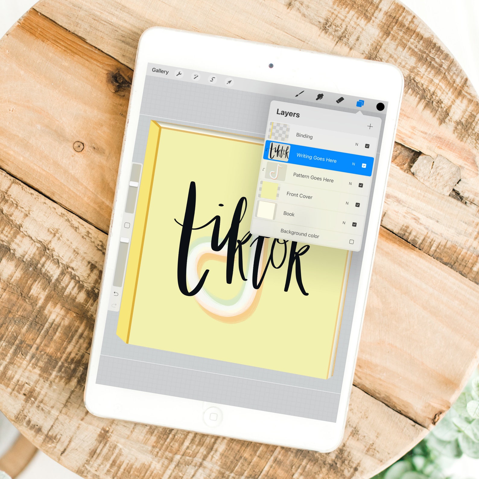 Procreate Stack Cover, Procreate Book Stack Cover Photo, Procreate Tool ...