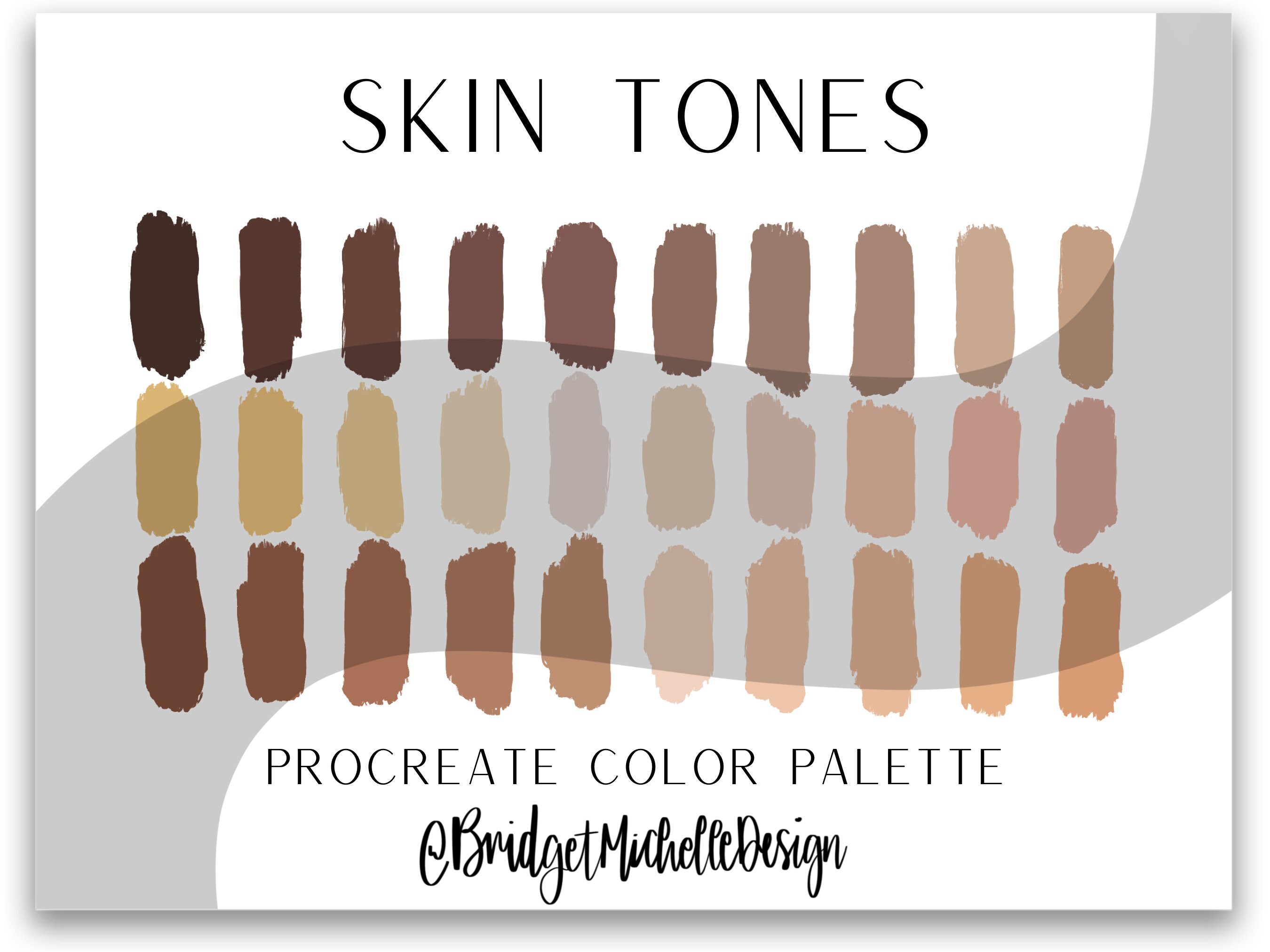 Procreate Color Palette Color Palette Color Swatches Color Chart ...