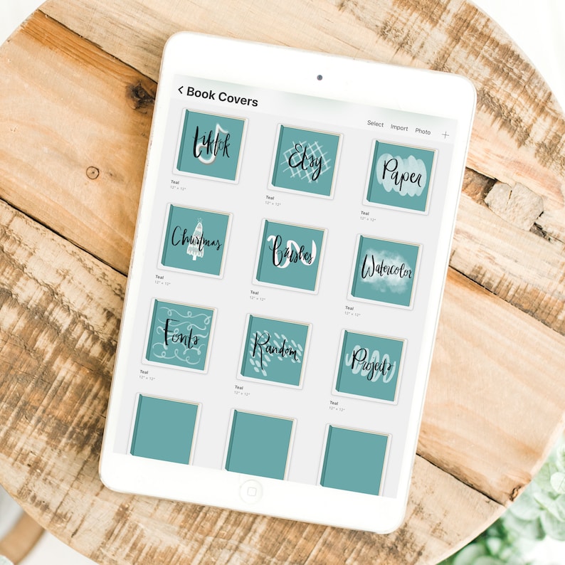 Procreate Stack Cover, Procreate Book Stack Cover Photo, Procreate Tool ...