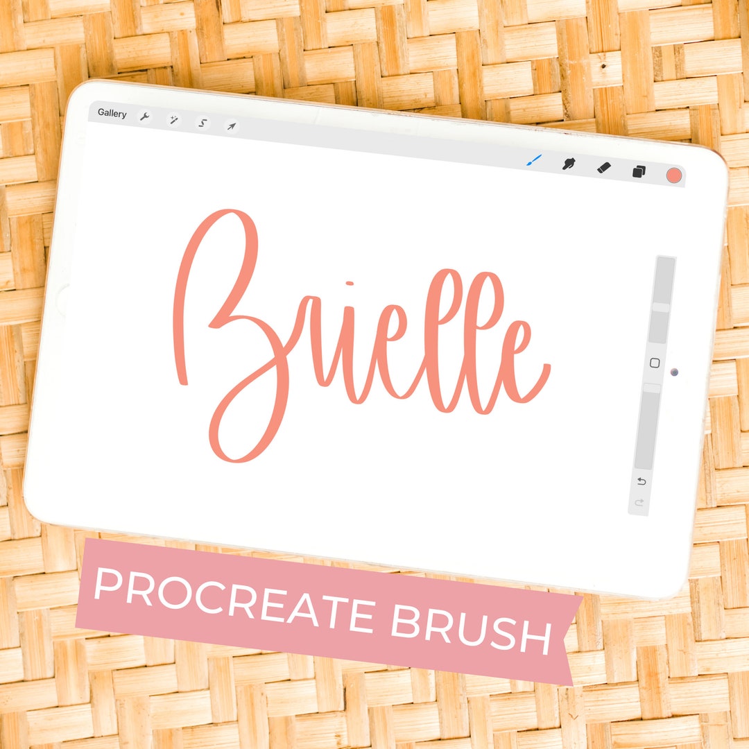 Procreate Brush Calligraphy Brush for Procreate on iPad Lettering Brush ...