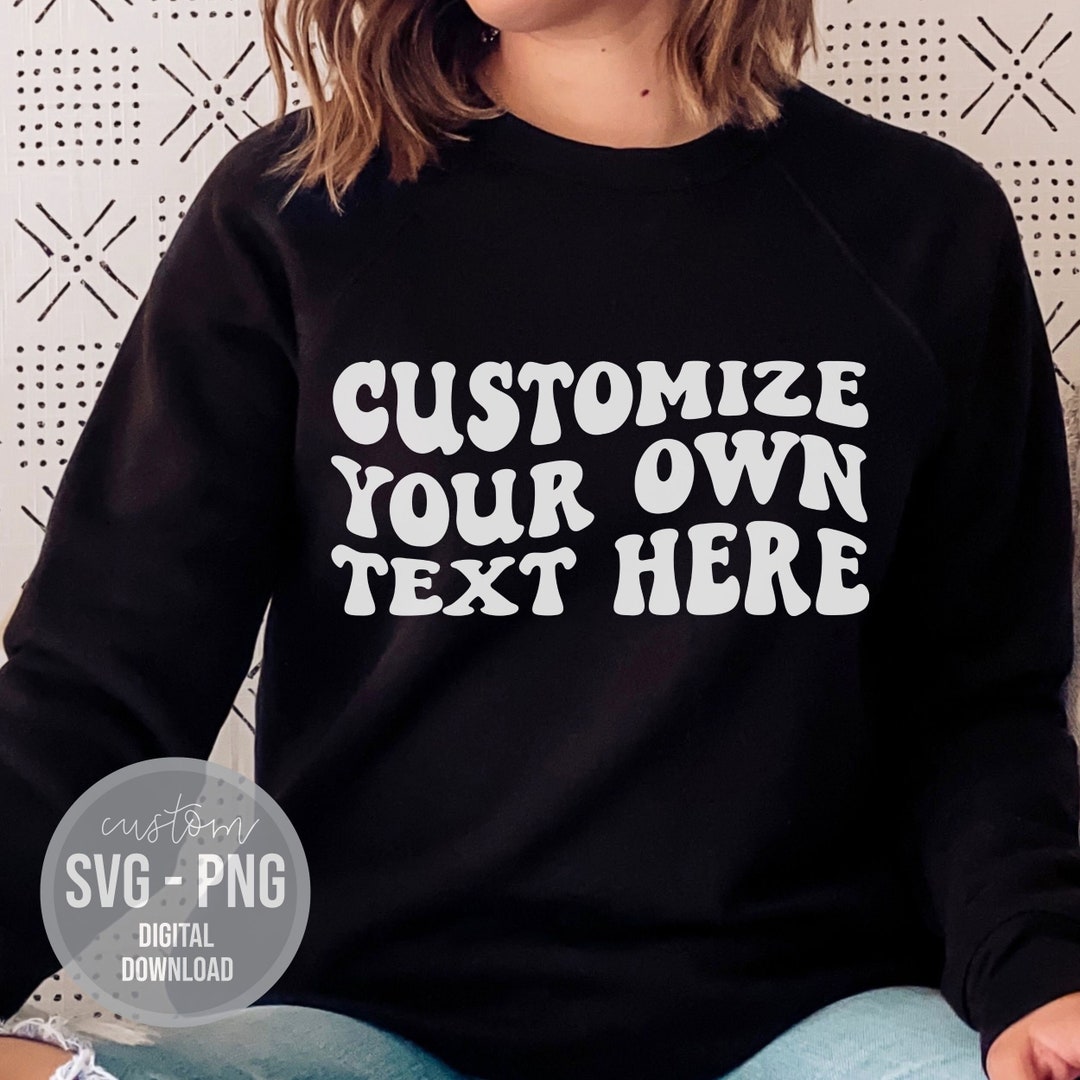 Custom Wavy Text Svg, Custom Groovy Svg, Custom Wavy Font Svg, Custom ...