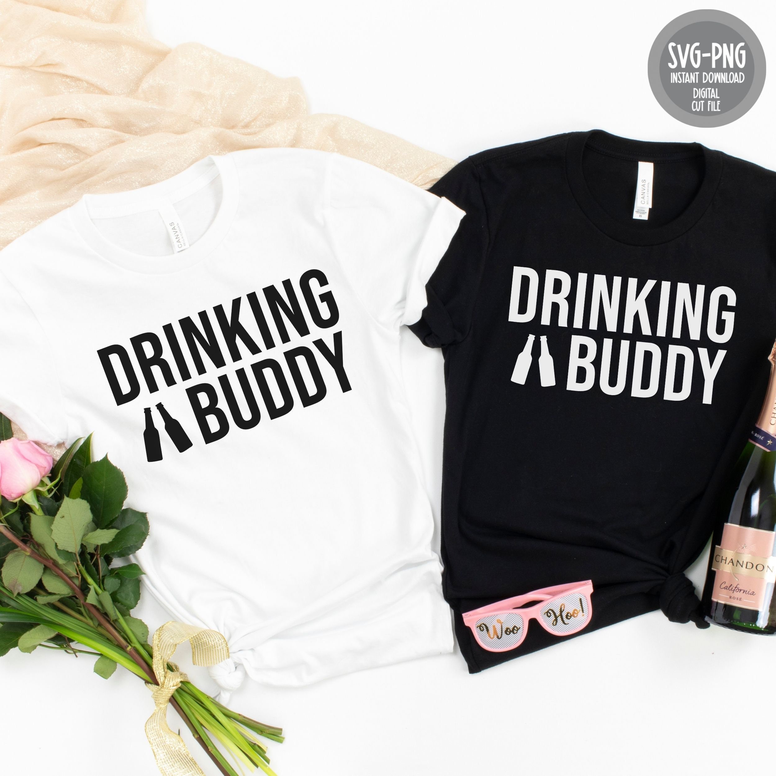 Drinking Buddy Svg Alcohol SVG Funny Wine SVG Cut Files Day - Etsy