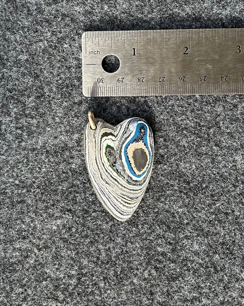 Handmade Fordite Recycled Paint Heart Pendant - Etsy