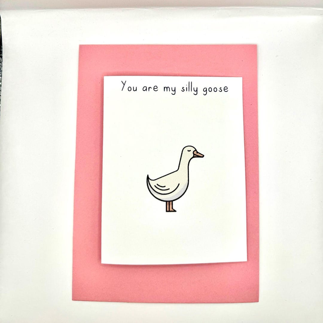 Silly Goose Cheesy Anniversary Card for Couples - Etsy