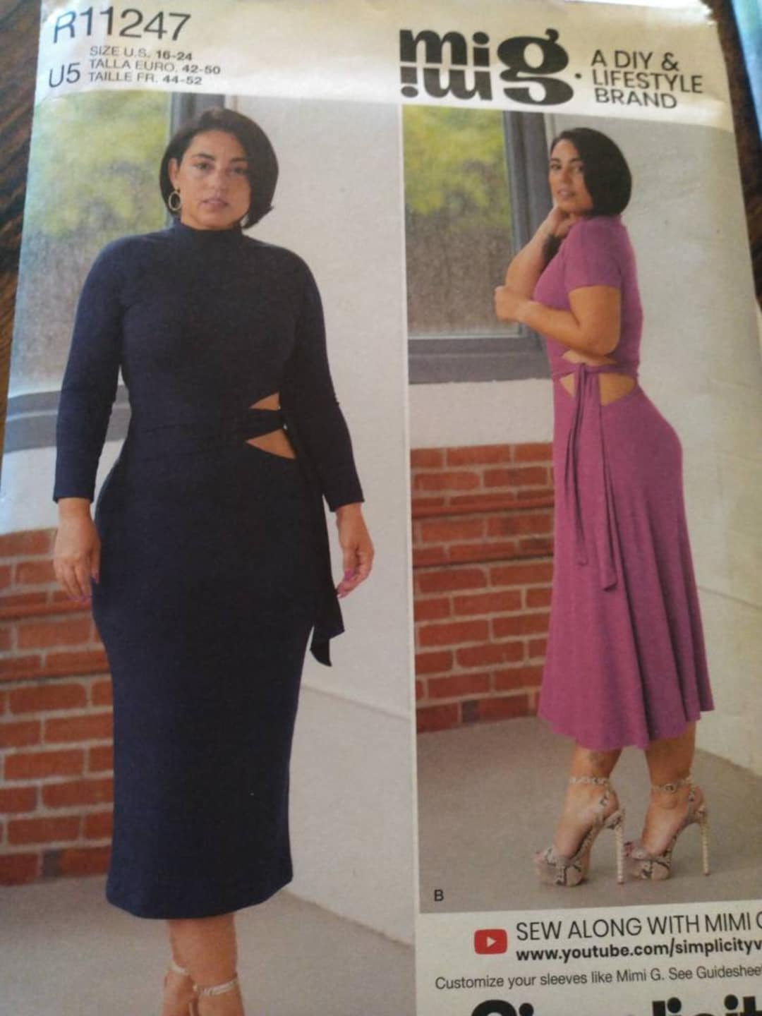 Simplicity R11247 Sew a Long With MIMI G Misses Knit Dress Uncut ...