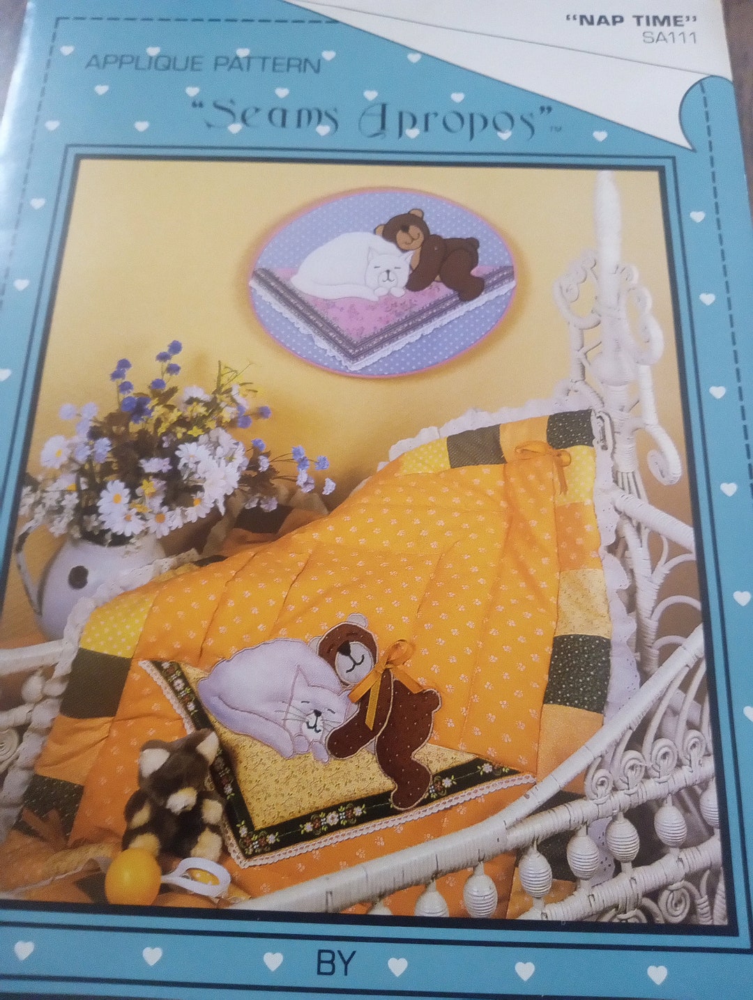 Bette Ashley Designs Applique Pattern Nap Time SA111 "seams Apropos" - Etsy