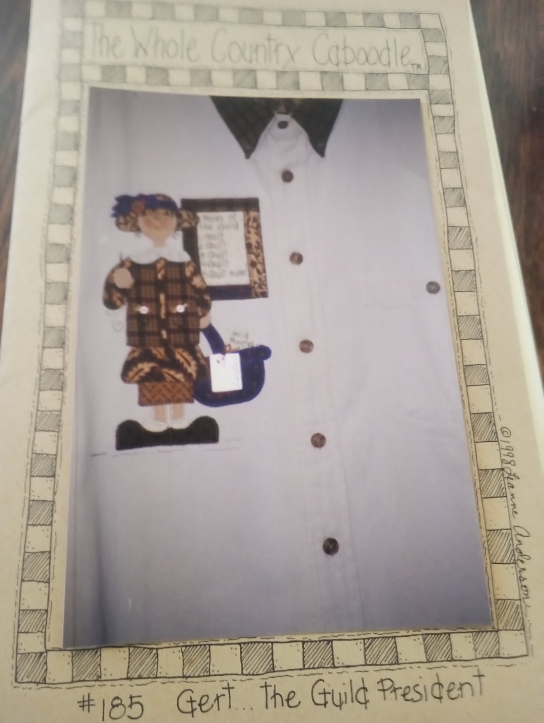 The Whole Country Caboodle #185 Gert the Guild President Quilt Pattern ...