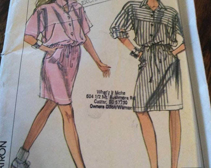 Vintage Uncut Simplicity 8569 Misses Dress Two Lengths - Etsy