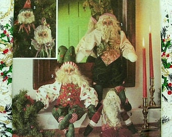 Vintage UNCUT Victorian Elves /tree Simplicity Christmas Pattern 8013 ...