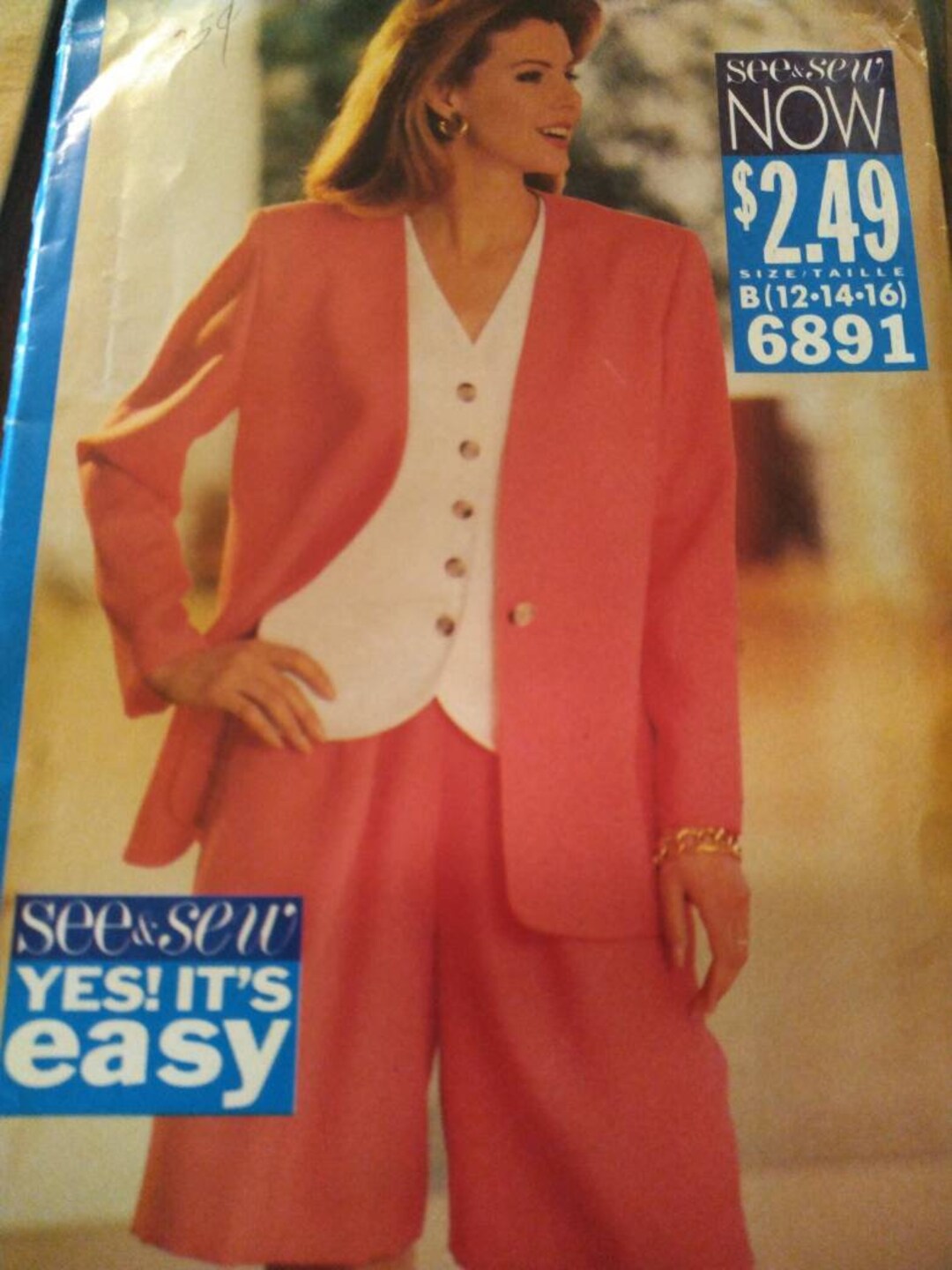 Butterick See & Sew 6891 Multiple Sizes - Etsy