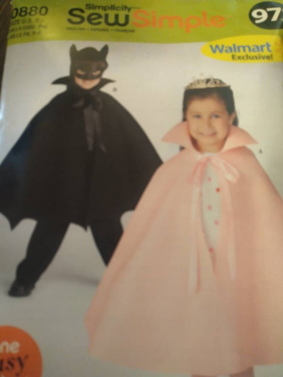 Simplicity Sew Simple 0880 Batman Princess Pattern Size Small 3-4 - Etsy