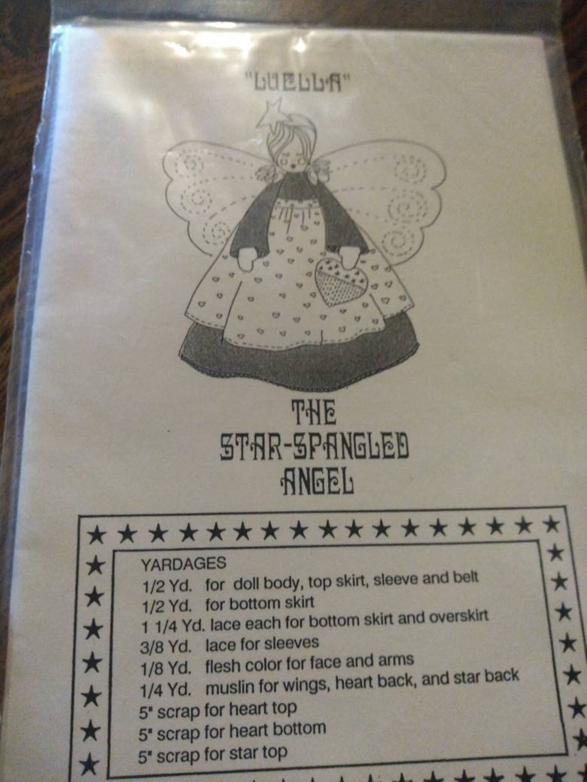 Luella the Star-spangled Angel Tree Top Angel - Etsy