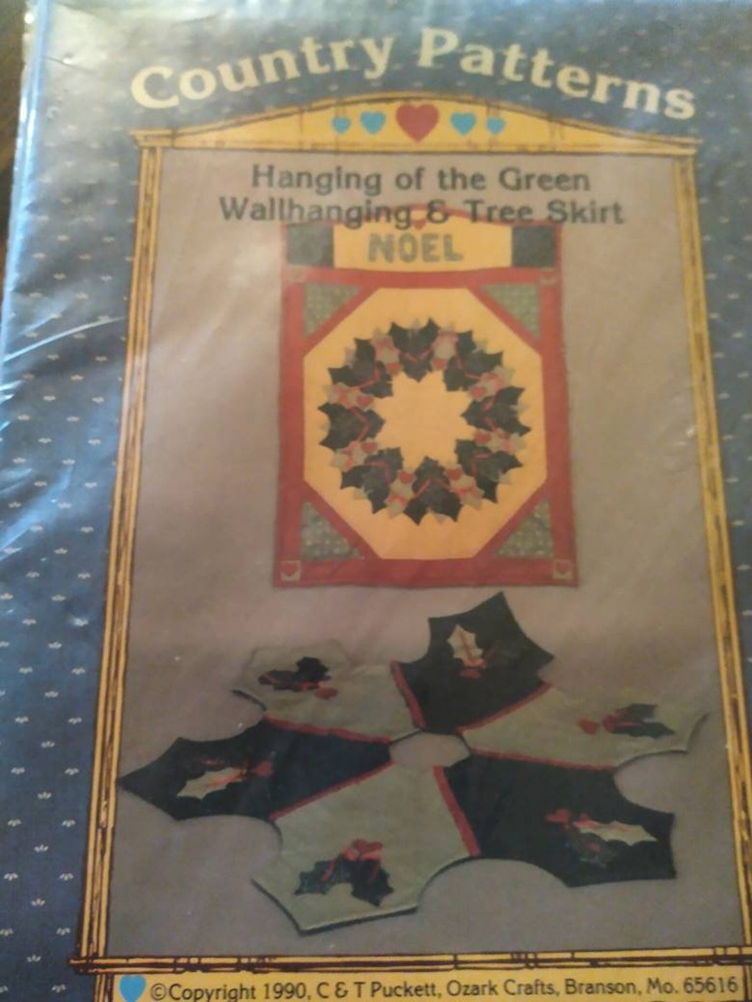 Country Patterns Hanging of the Green Wall Hanging and Tree Skirt ...