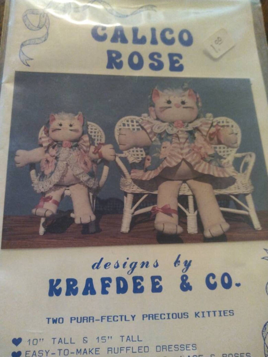 Calico Rose Two Purr-fectly Precious Kitties by Krafdee & Co - Etsy