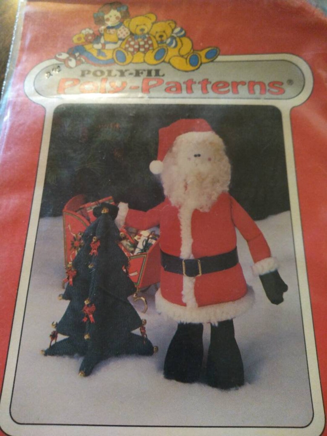 Poly-fil Poly-patterns Santa With Tree D-211 - Etsy