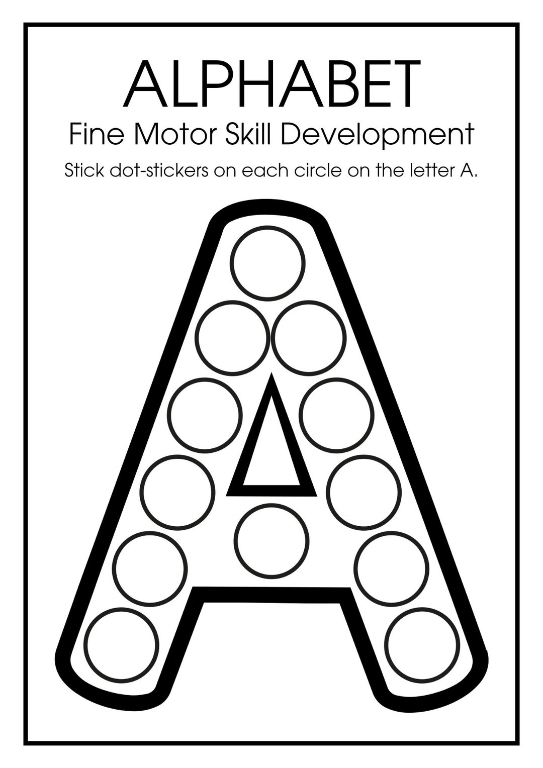 Dot the Letters Activity Digital File Preschool A-Z Do-a-dots ...