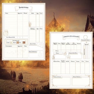 Dnd 5E Character Sheet PDF Printable/download - Etsy