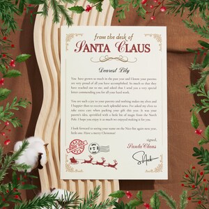 Editable Letter From Santa Claus - Etsy
