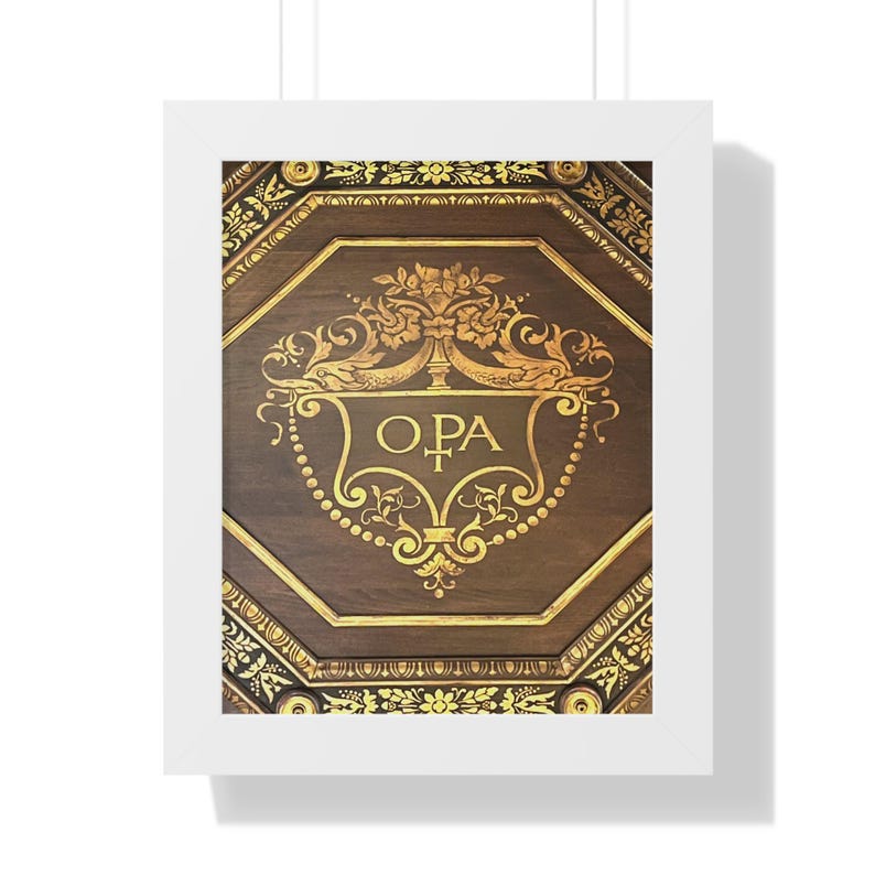 Trinity Church - Chi Rho- Old World Crest Framed Vertical Poster ...